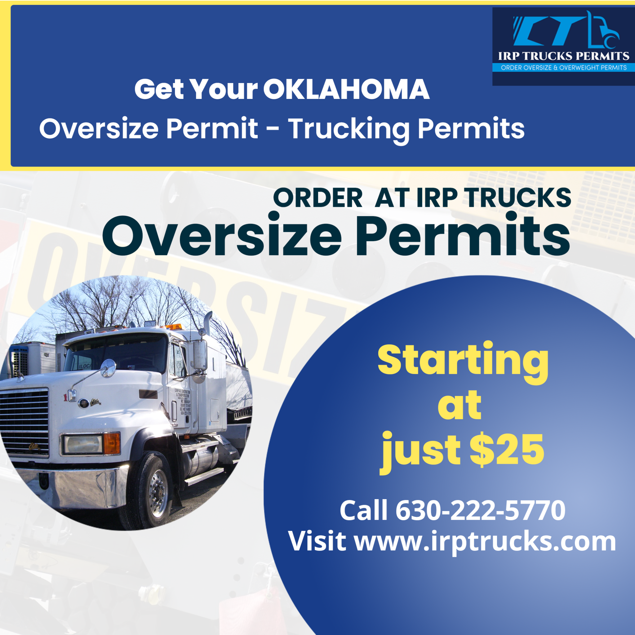 Oklahoma Oversize Permits (630) 222-5770 | IRP Trucks