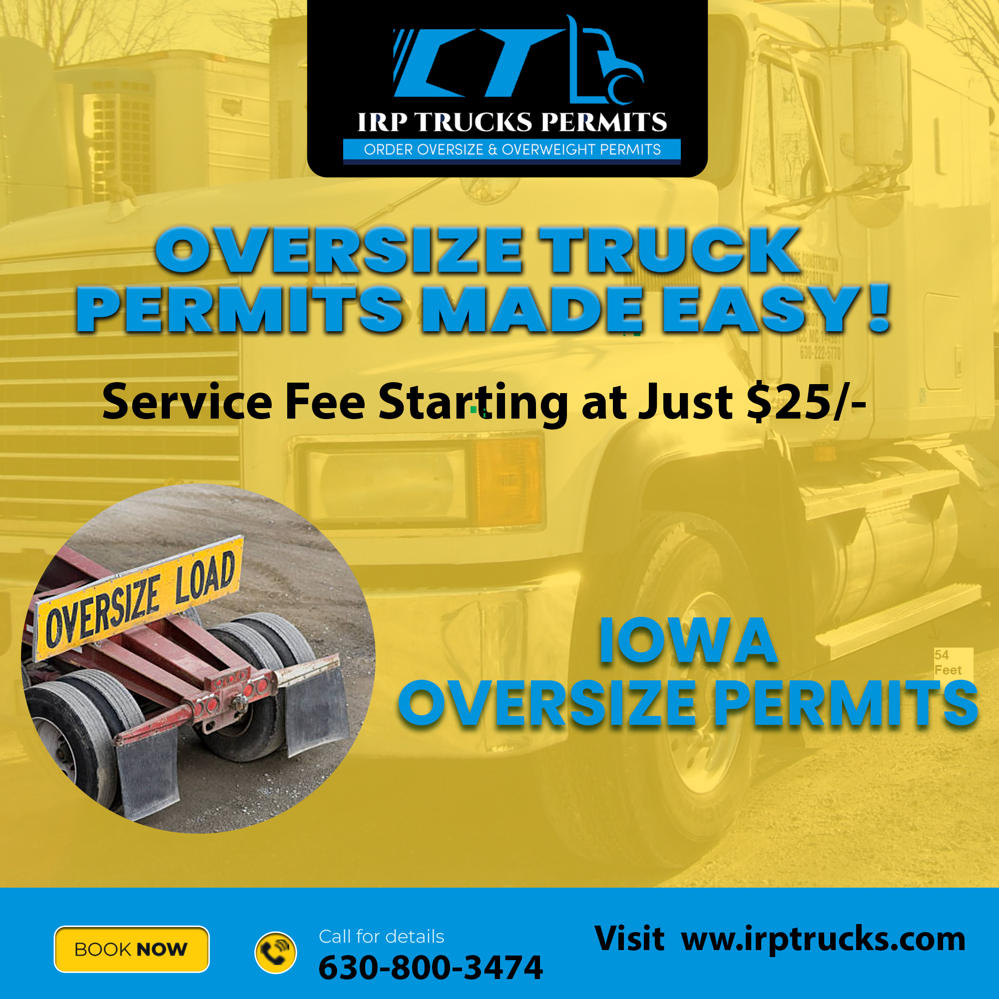 Iowa Oversize Permits (630) 222-5770 | IRP Trucks
